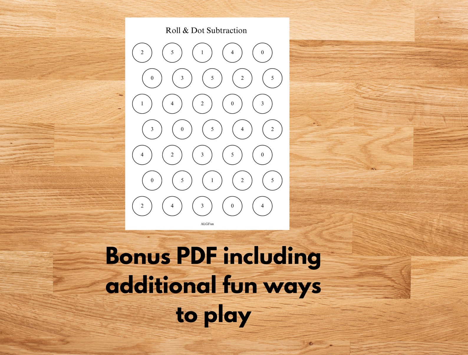 Roll and Dot Toddler Dice Game Printable, Learning Center Number ...