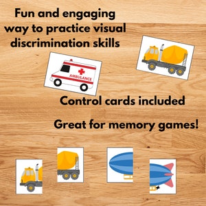 Match the Transportation Vehicles Halves Puzzle Printable, Matching ...