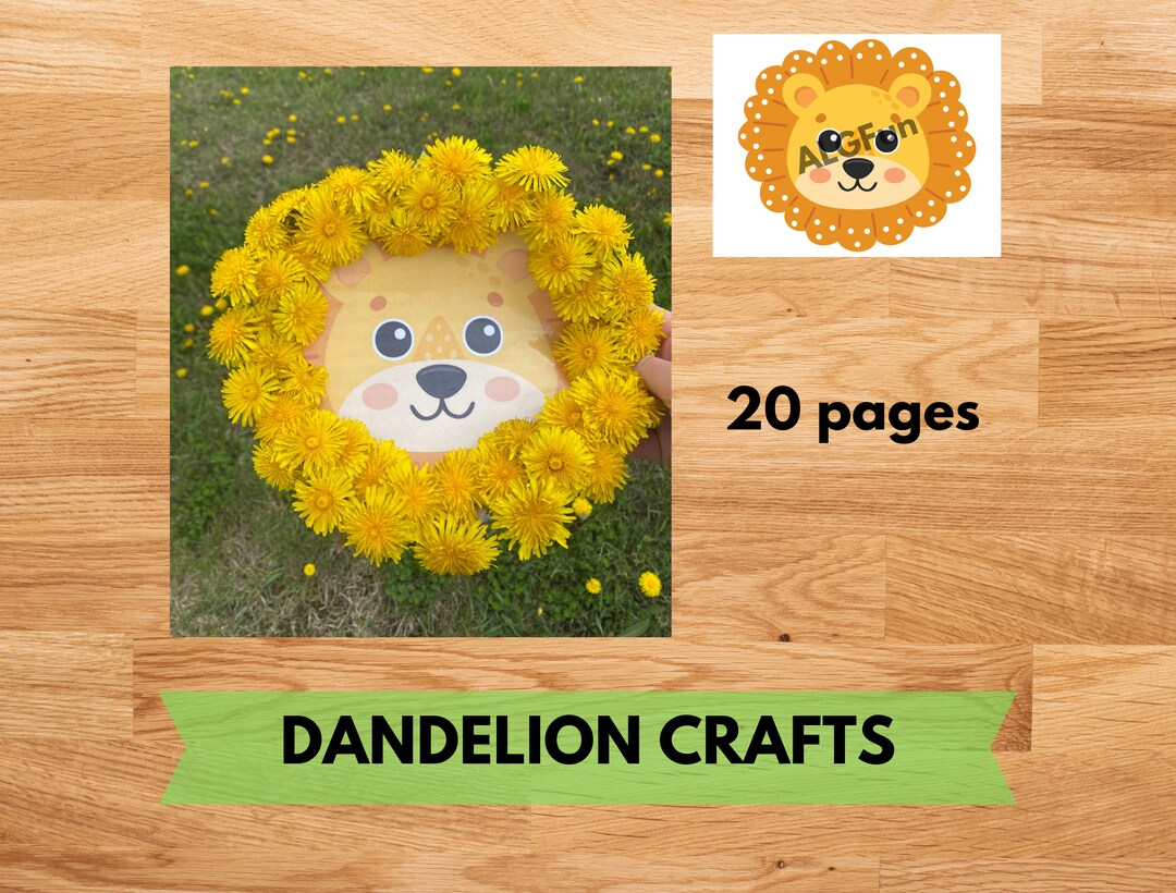Dandelion Craft Art Project Printable Activity for Toddlers. Perfect ...