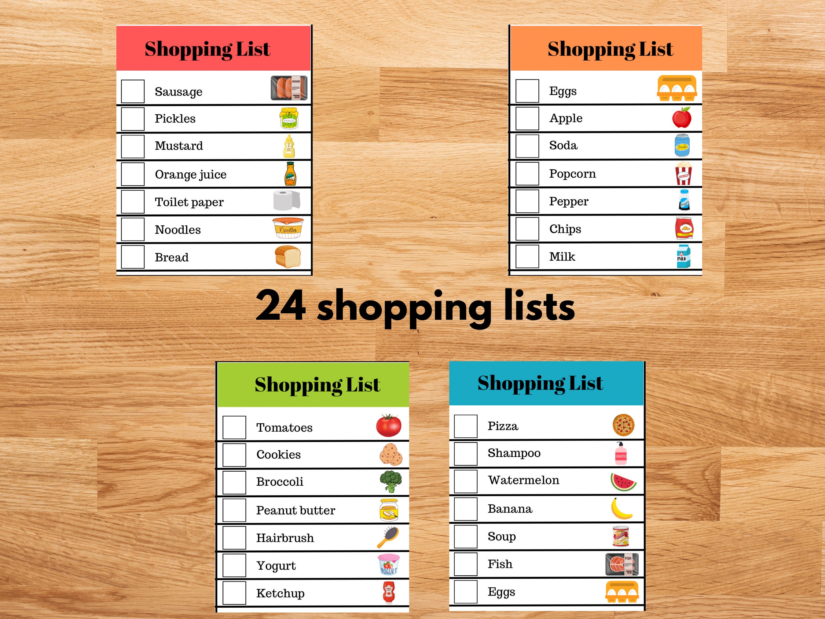 Grocery Shopping Pretend Play Printable, Supermarket Grocery List ...
