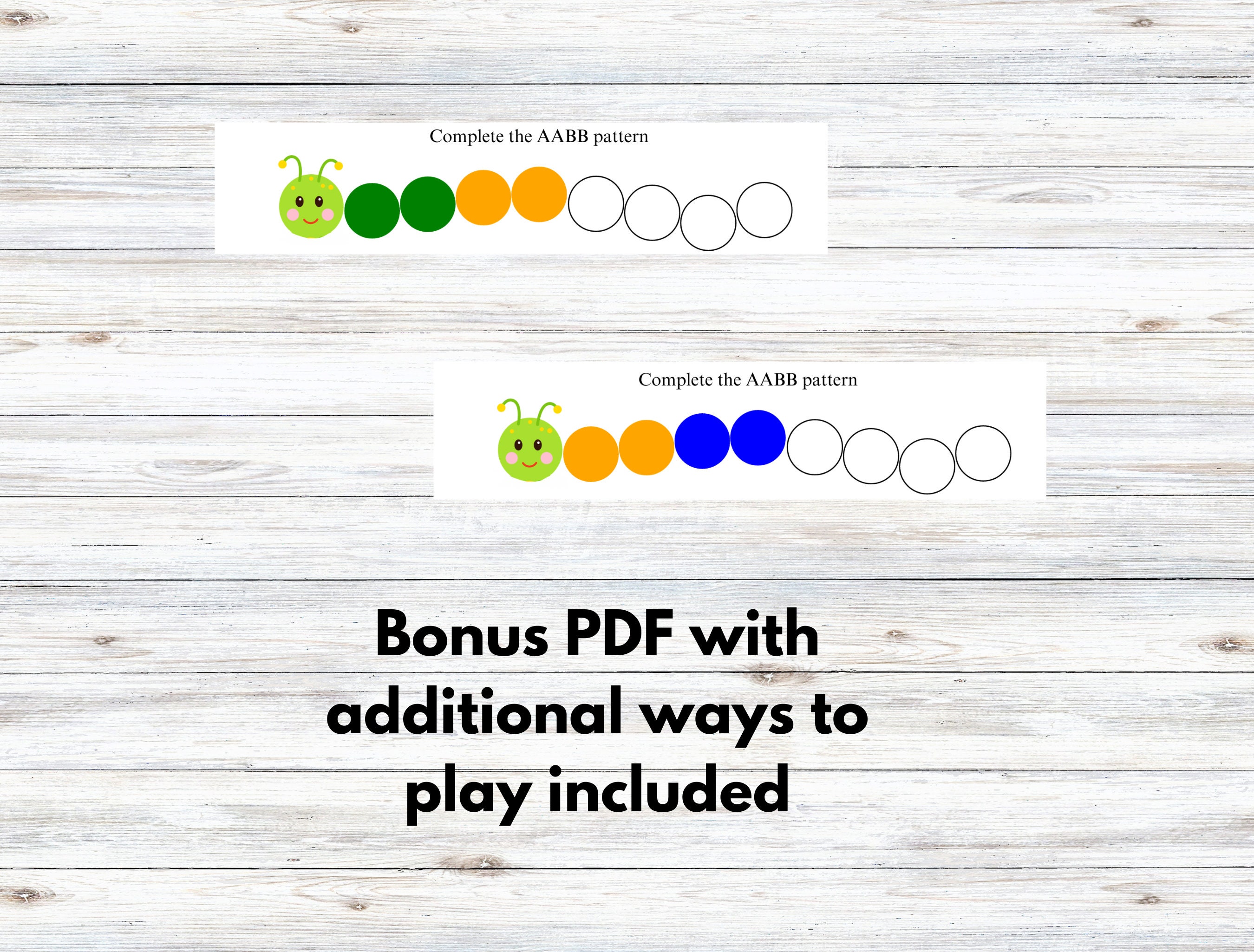 Caterpillar Pom Pom Pattern Printable, Color Matching Game, Fine Motor ...