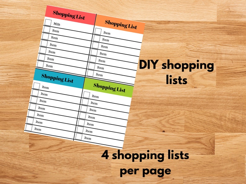 Grocery Shopping Pretend Play Printable, Supermarket Grocery List ...