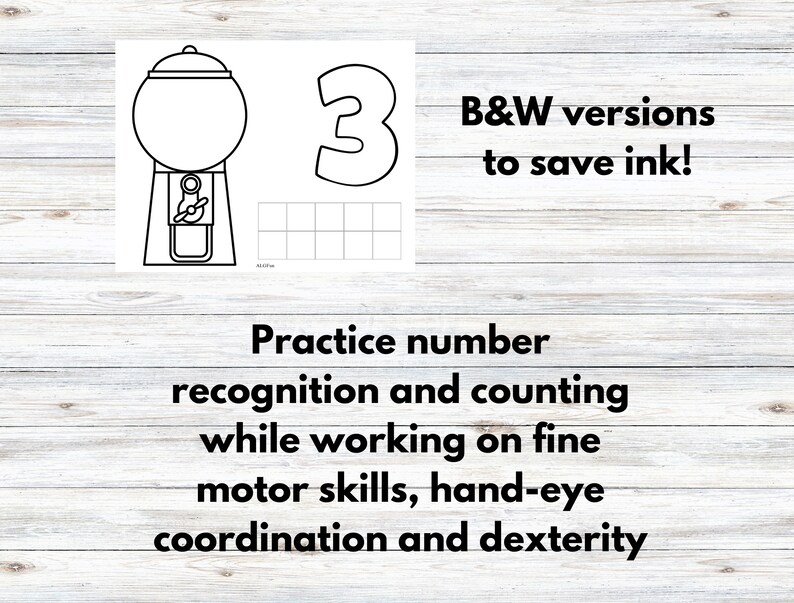 Number Play Dough Mats Printable, Counting and Number Recognition 1-10 ...