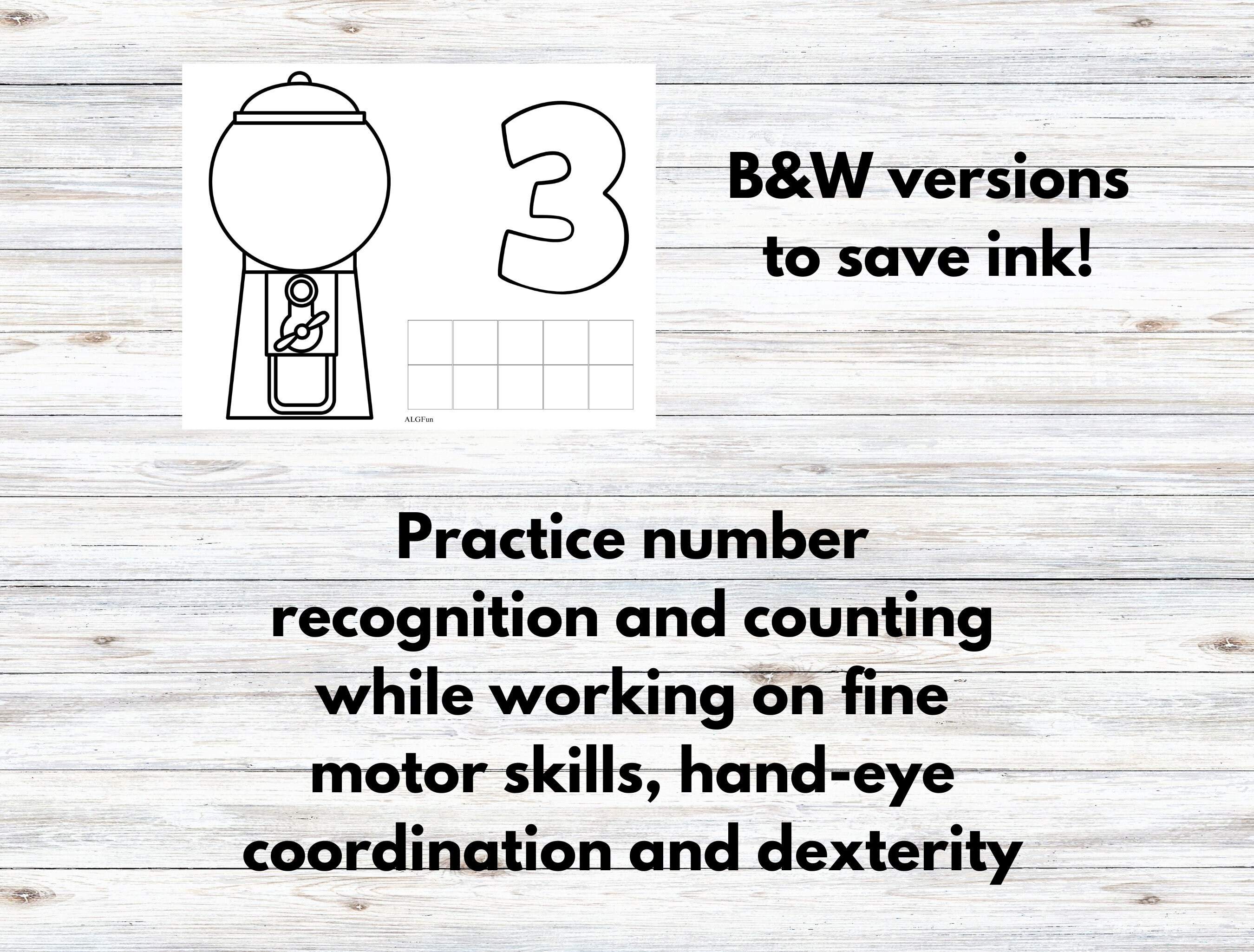 Number Play Dough Mats Printable, Counting and Number Recognition 1-10 ...