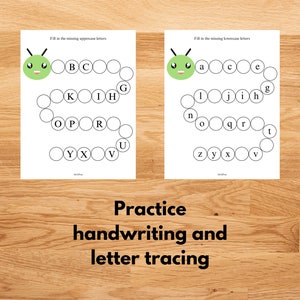 Missing Number and Letter Worksheet Printable for Toddlers. Perfect for ...