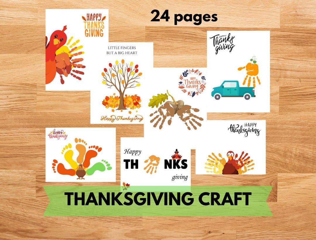 Thanksgiving Handprint Craft Printable Activity for Toddlers. Perfect ...