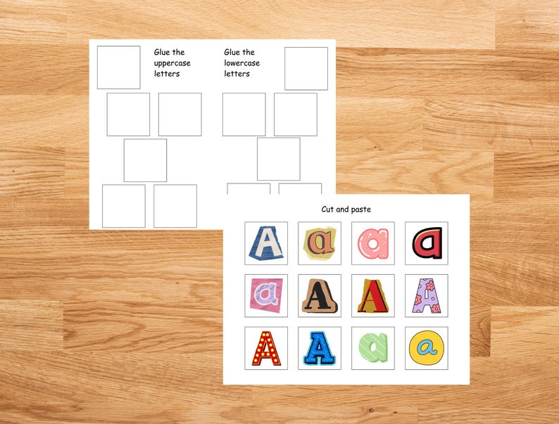 Folleto del alfabeto con las letras del abecedario para niños en edad ...