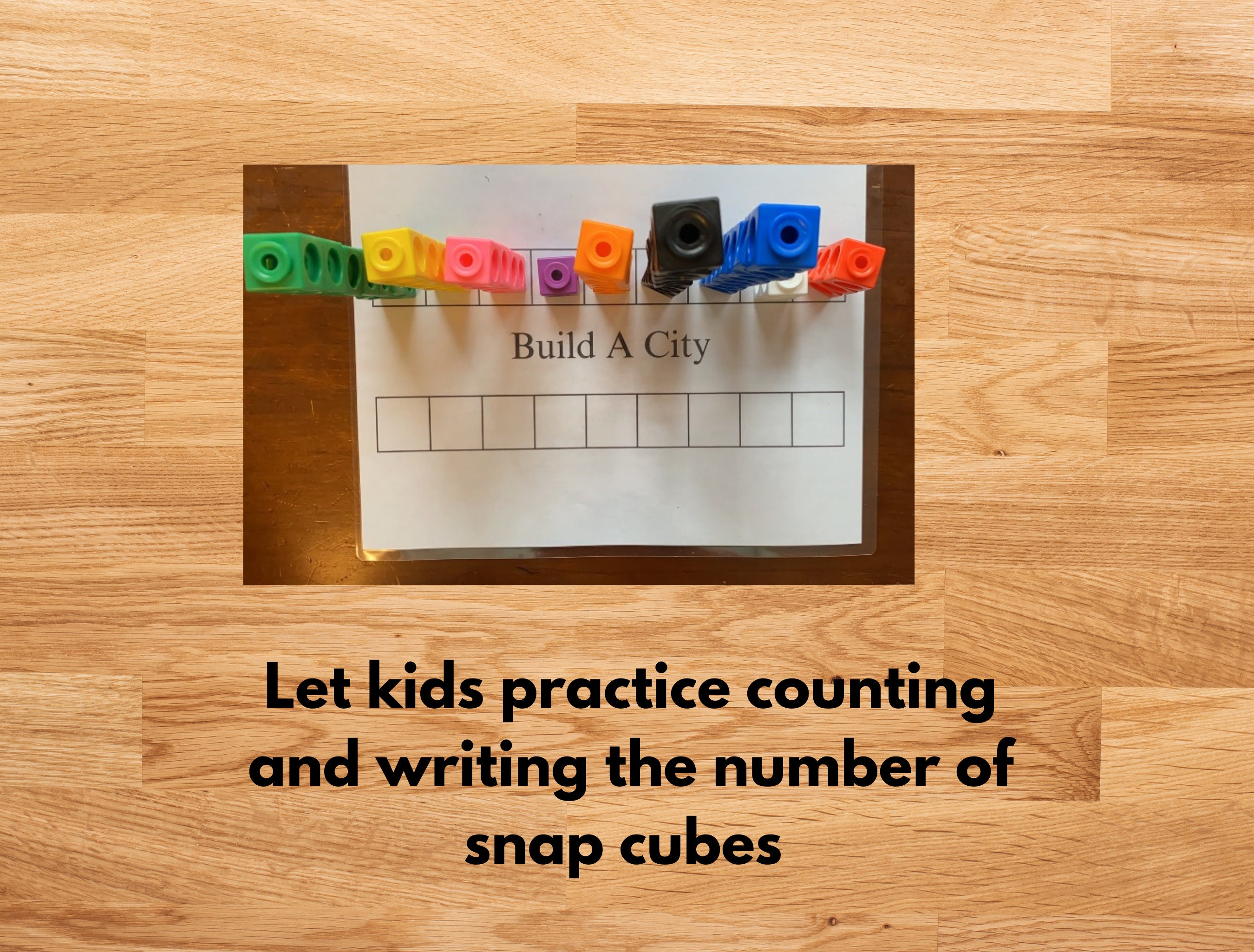 Build A City Number Recognition Building Blocks Printable, Snap Cube ...