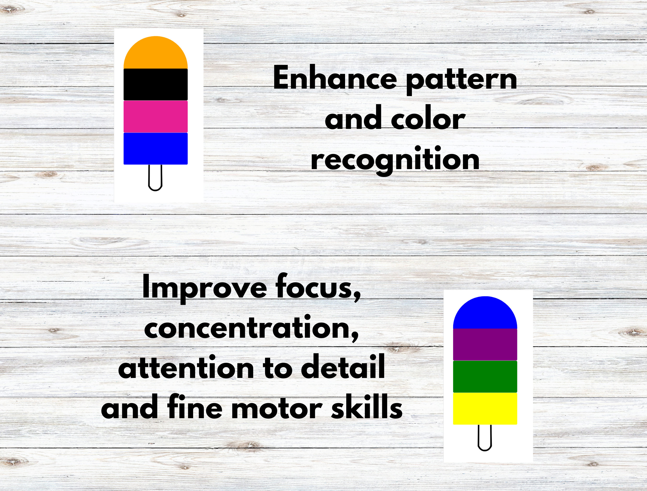 Popsicle Color Matching Game Printable, Ice Cream Math Games, Problem ...