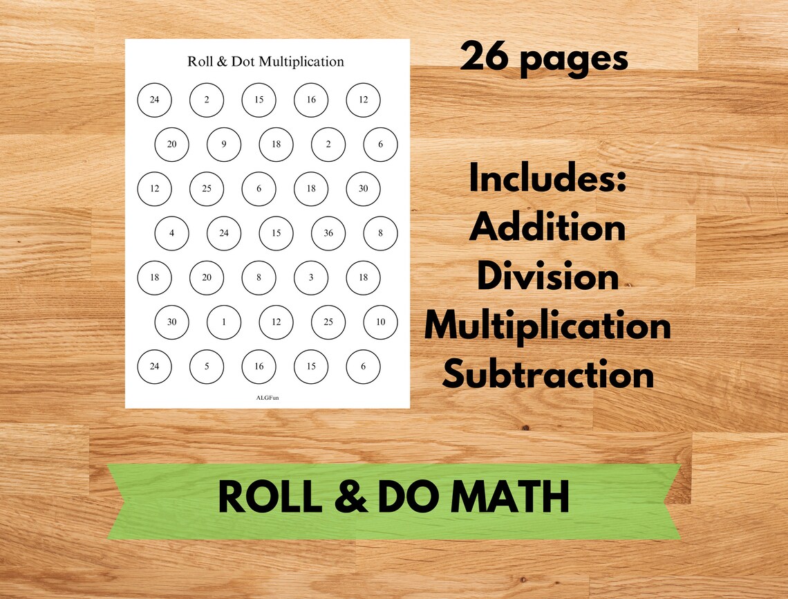 Roll and Dot Toddler Dice Game Printable, Learning Center Number ...