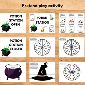 Potion Making Dramatic Pretend Play Toddler Printable Activity. Perfect ...
