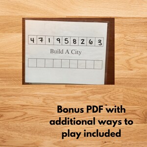Build A City Number Recognition Building Blocks Printable, Snap Cube ...