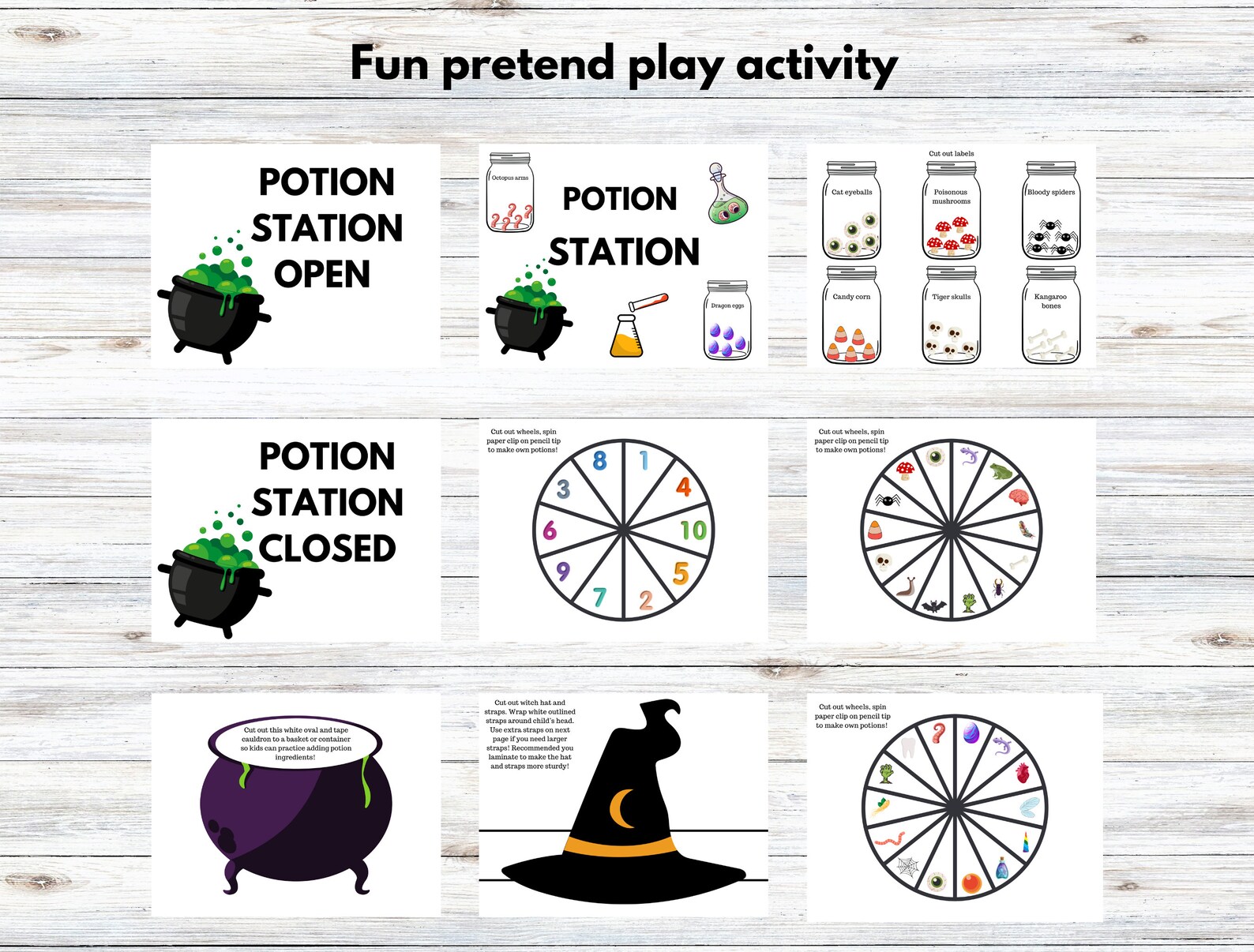Potion Making Pretend Play, Witchs Brew Potion Recipe, Halloween ...