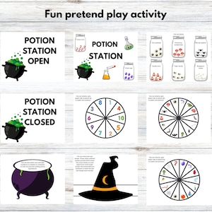 Potion Making Pretend Play, Witchs Brew Potion Recipe, Halloween ...