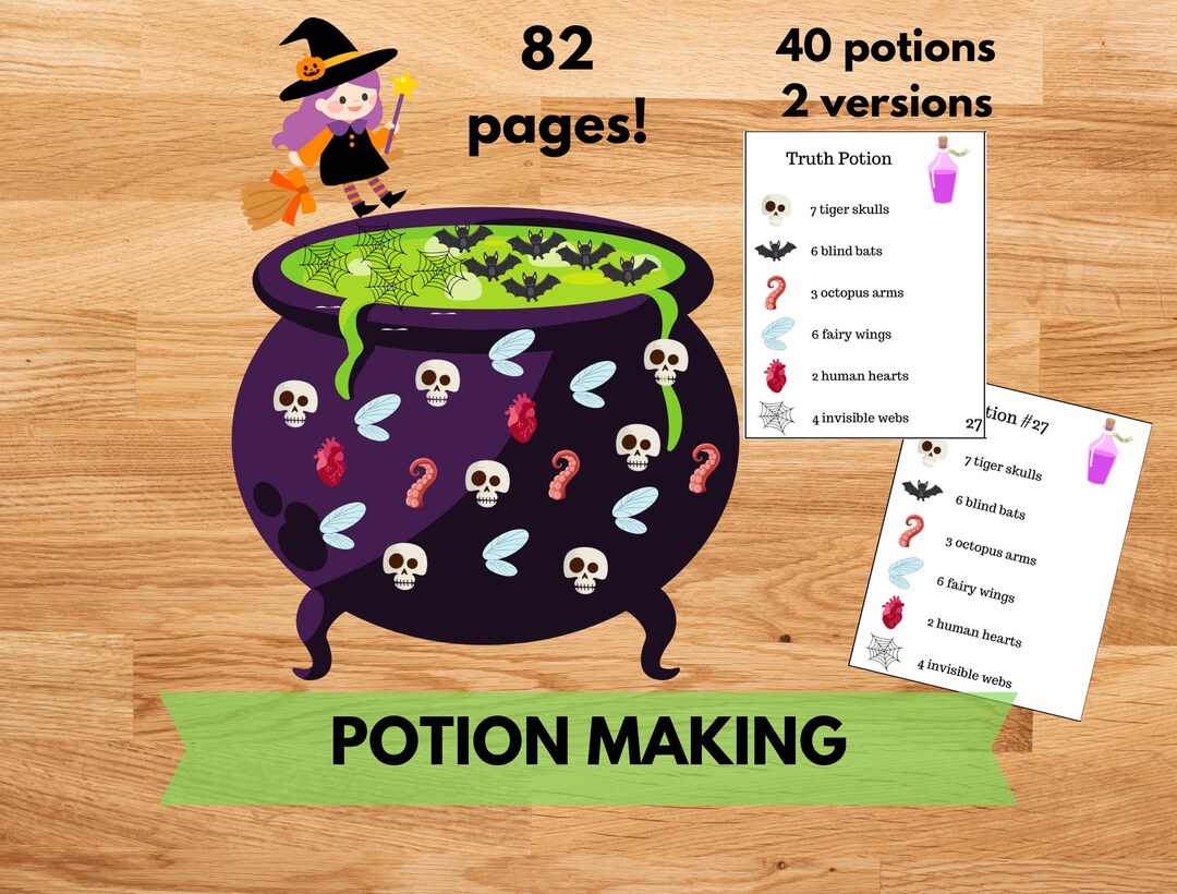 Potion Making Dramatic Pretend Play Toddler Printable Activity. Perfect ...