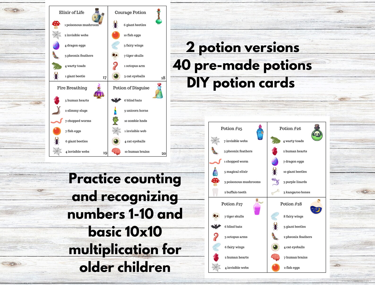 Potion Making Pretend Play, Witchs Brew Potion Recipe, Halloween ...