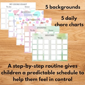 Visual Weekly Responsibility Routine Chart Toddler Printable. Perfect ...
