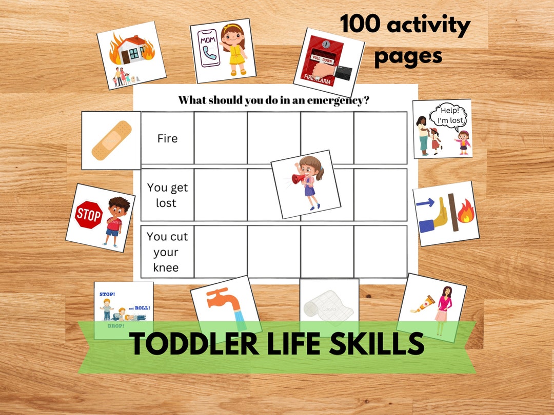 Toddler Life Skills Busy Book Problem Solving Toddler Printable ...