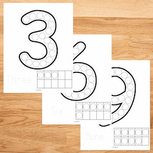 Dot Sticker Number Recognition Printable Toddler Worksheets. Perfect ...