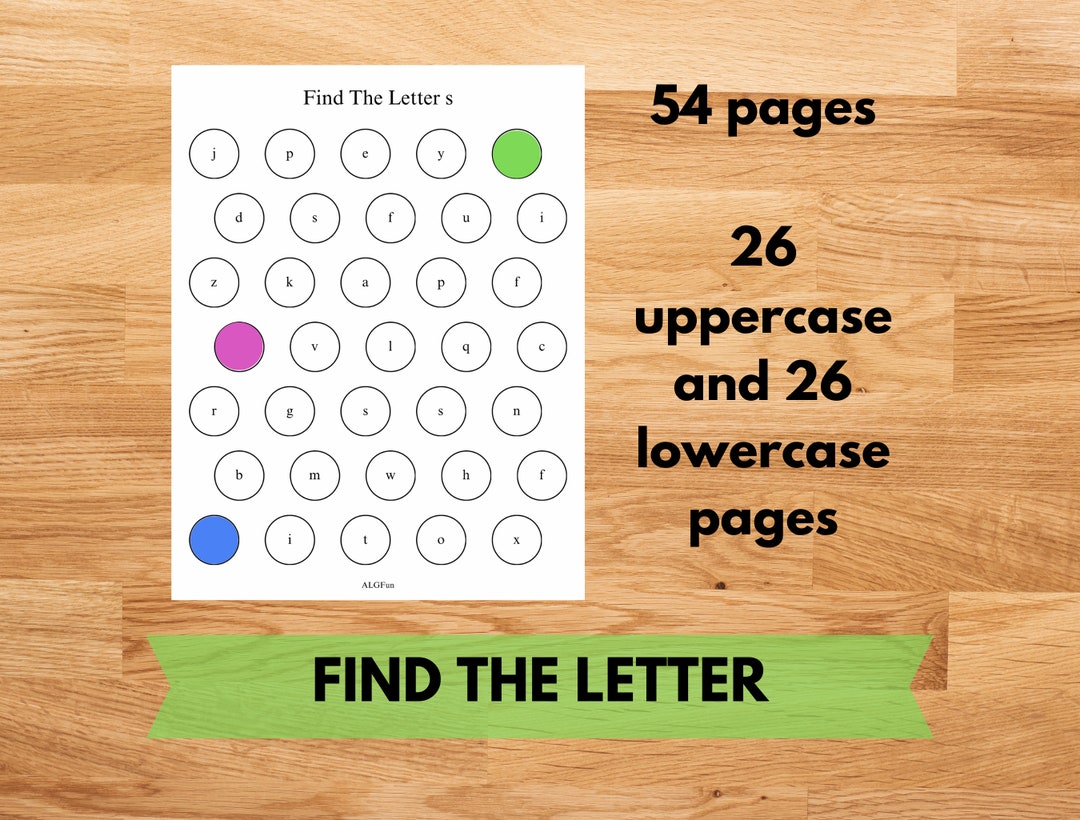 Find the Letter ABC Matching Printable Activity for Toddlers. Perfect ...