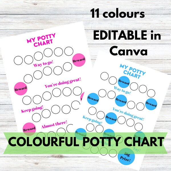 Colorful Boys Potty - Etsy