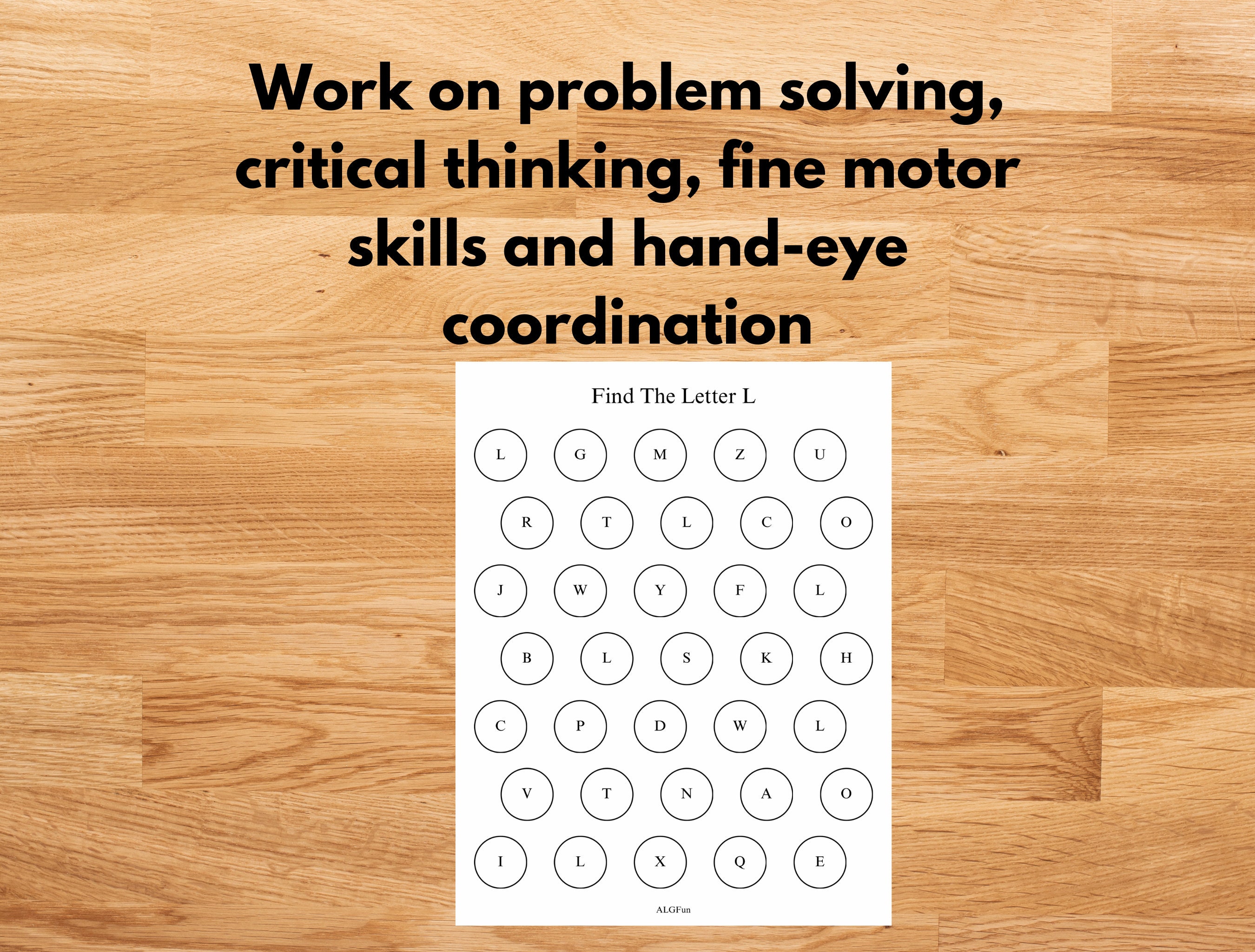 Find the Letter ABC Matching Printable Activity for Toddlers. Perfect ...