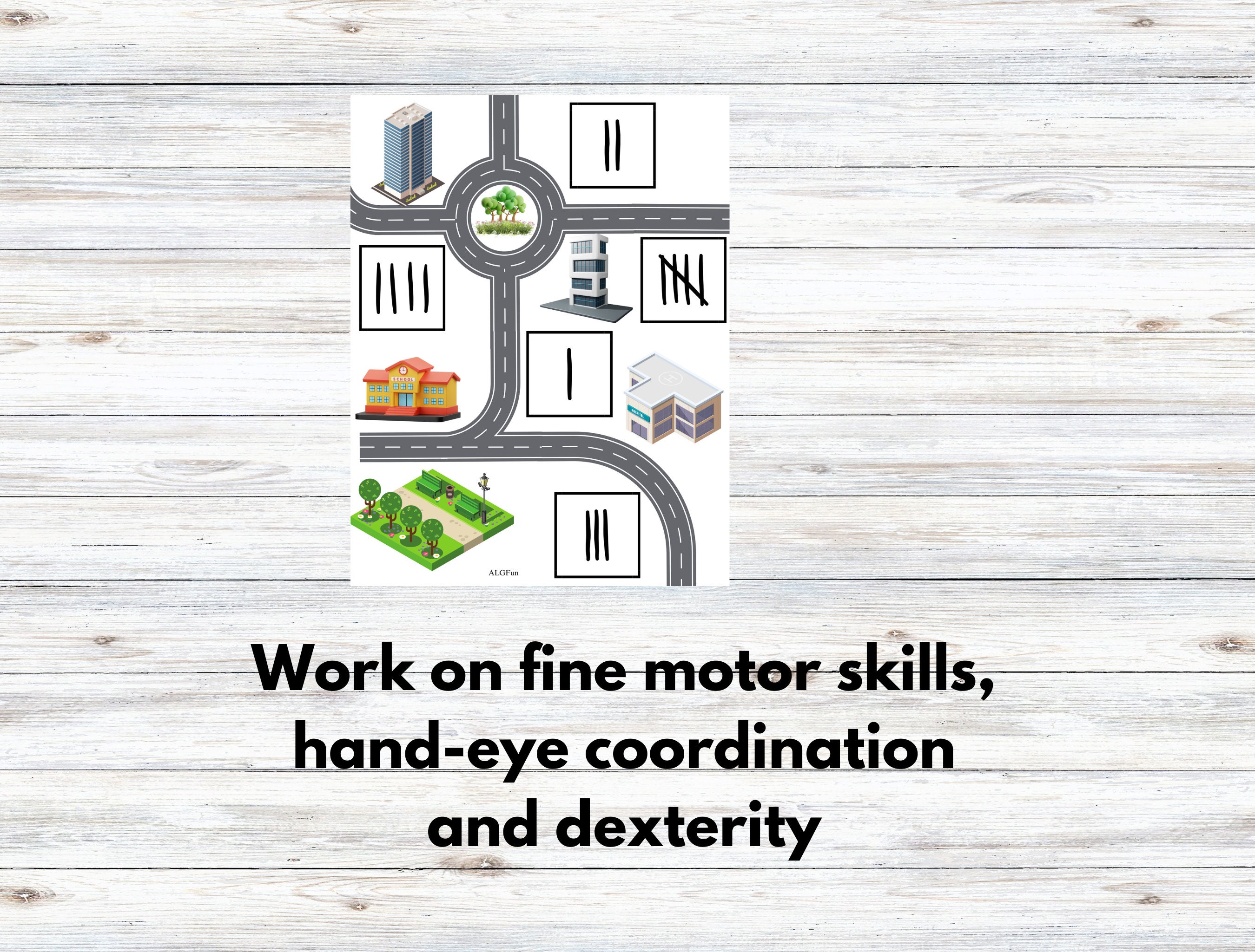 Build A City Number Recognition Counting 1-10 Visual - Etsy