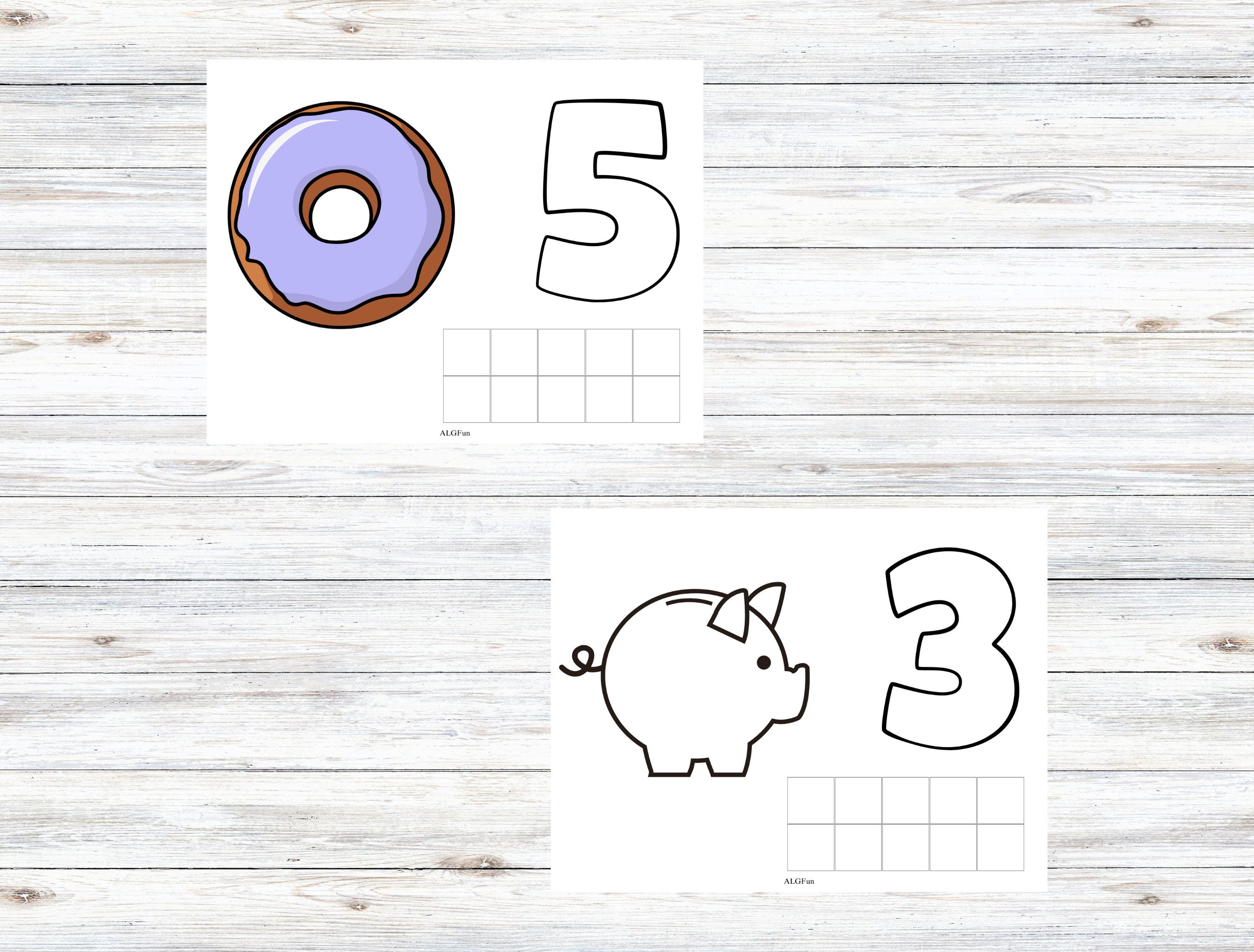 Number Play Dough Mats Printable, Counting and Number Recognition 1-10 ...