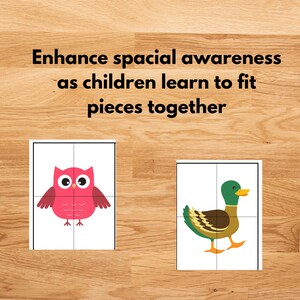 Animal Puzzle Matching Game Printable, Logic Puzzle Brain Teaser ...