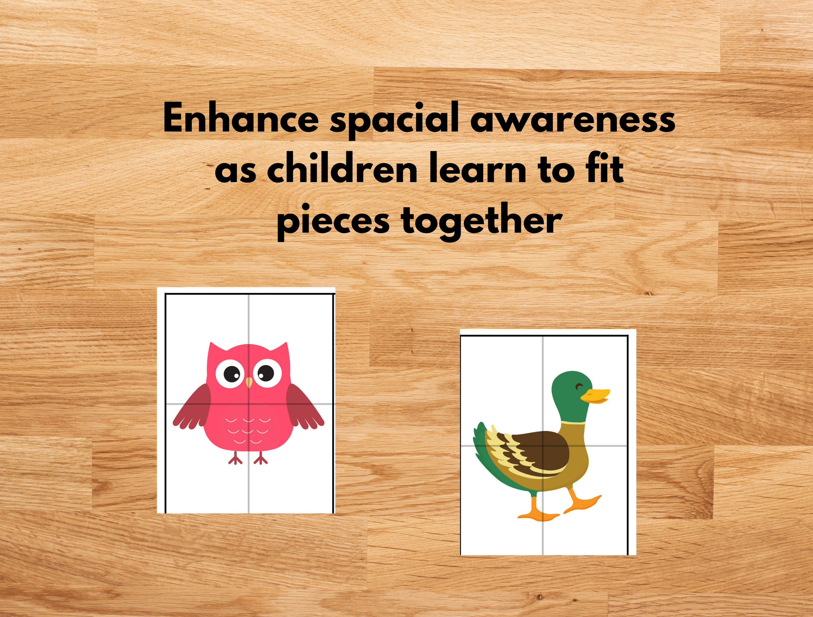 Animal Puzzle Matching Game Printable, Logic Puzzle Brain Teaser ...