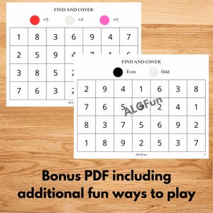 Number Find and Cover Worksheet Toddler Printable Activity. Perfect for ...