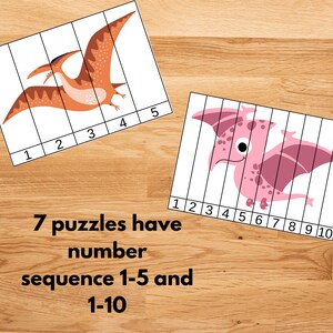 Dinosaur Sequencing Puzzle Printable Activity for Toddlers Perfect for ...
