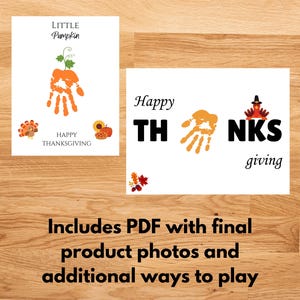 Thanksgiving Handprint Craft Printable Activity for Toddlers. Perfect ...
