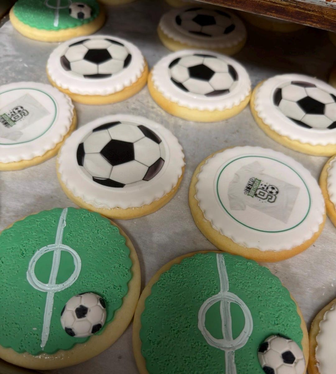 Personalized Soccer Cookies • Custom Team Logo, Birthday Favors - Etsy