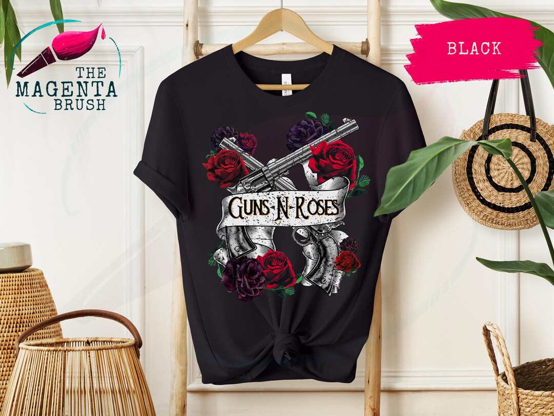 Guns and Roses Rock Band Shirt Concert Merch Birthday Gift for Rock Fan ...