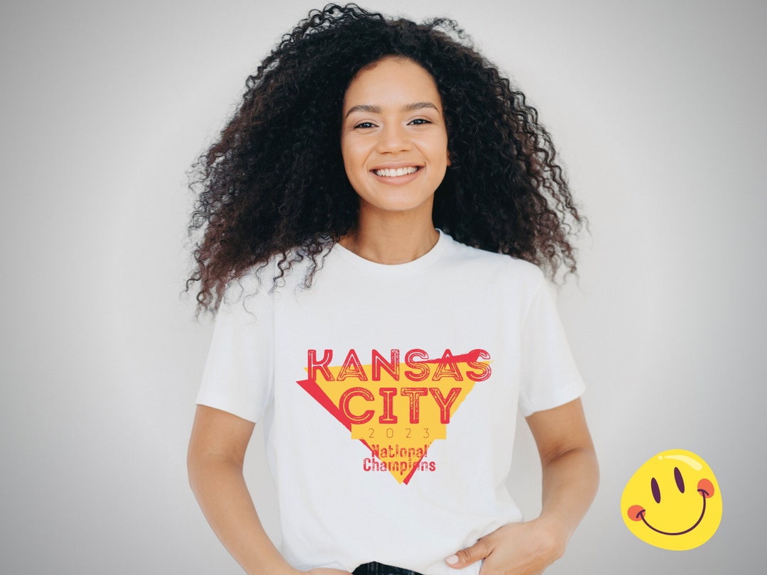 Kansas City National Champions Vintage Tshirt Triangles Logo - Etsy