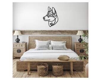 8 Layered Husky Metal Art Wall Hanger Wall Art Home Decor Living Room ...