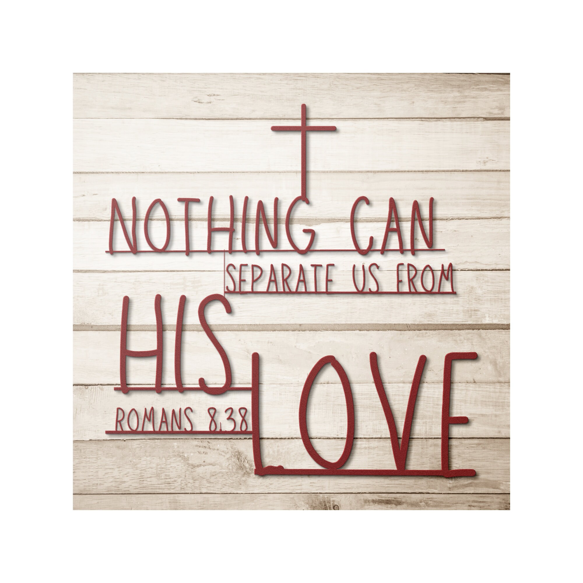 Romans 8:38 Scripture Wall Art. Religious Bible Verse Art. - Etsy