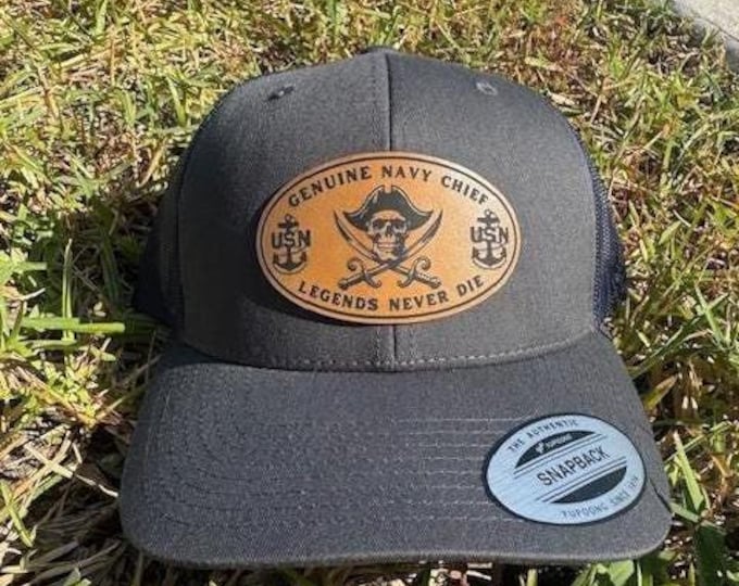 Navy Chief Pirate and Crossed Swords Yupoong Snapback Hat, Navy Chief ...