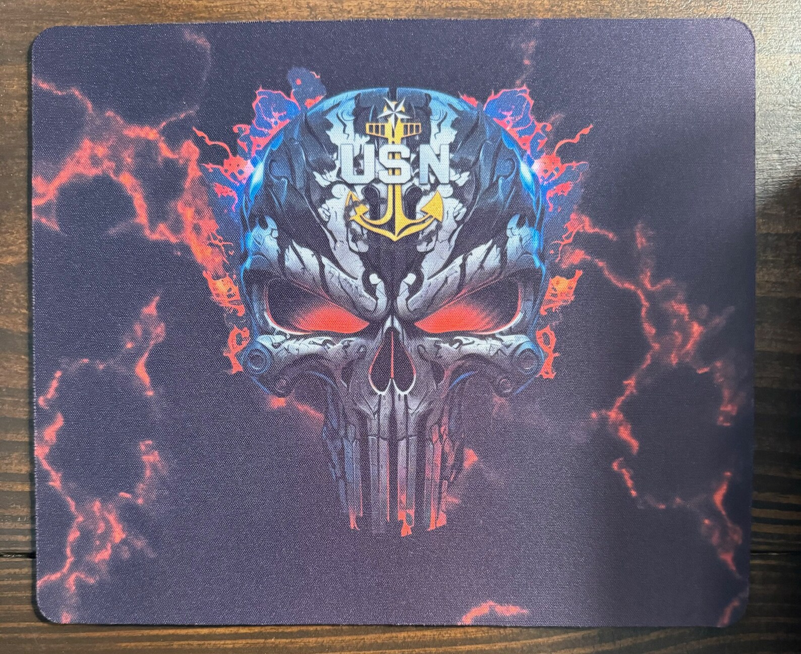 Navy Senior Chief Punisher Skull 9.25" X 7.75" Mouse Pad, Navy Scpo ...
