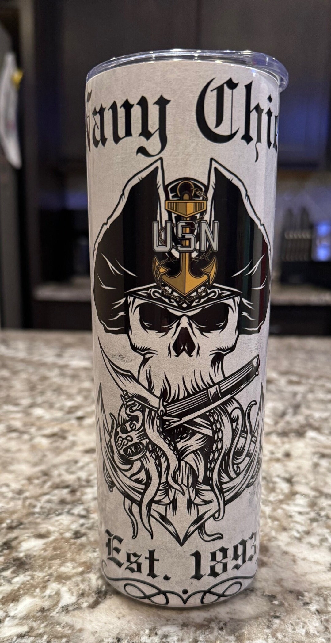 Navy Chief 20oz Tumbler, Navy Chief Lover Cup for Navy Chief Retired ...