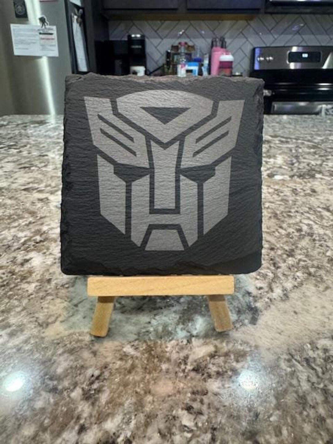 Autobots Square Slate Coaster Autobots Optimus Prime Lover Laser ...