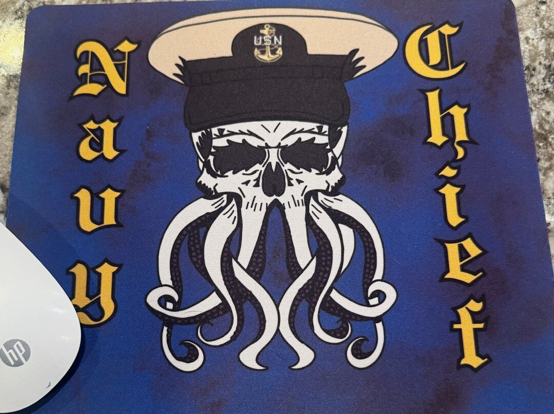 Navy Chief Mouse Pad 9.25" X 7.75", Navy Chief Lover Mousepad for Navy ...