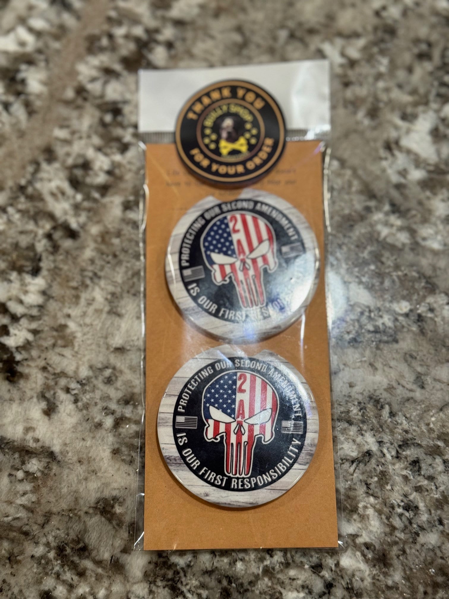 Car Coaster Set of 2nd Amendment, Gun Lover Car Coaster for Gun Owner ...