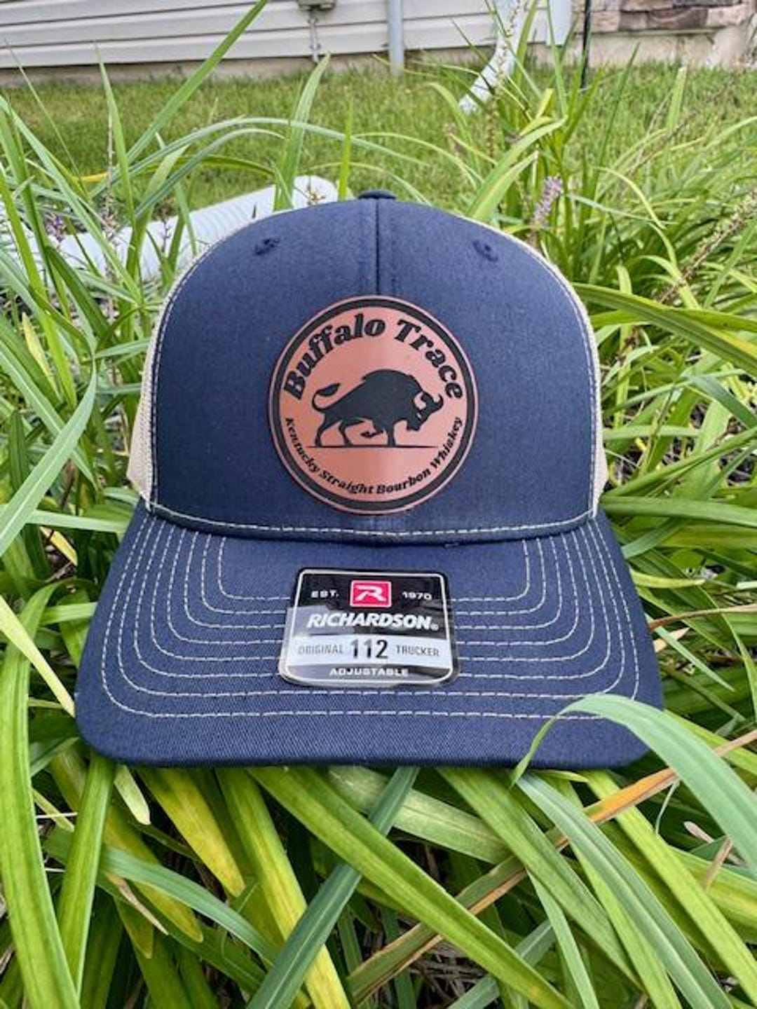 Buffalo Trace Bourbon Leatherette Patched Hat, Snapback Trucker 112 ...