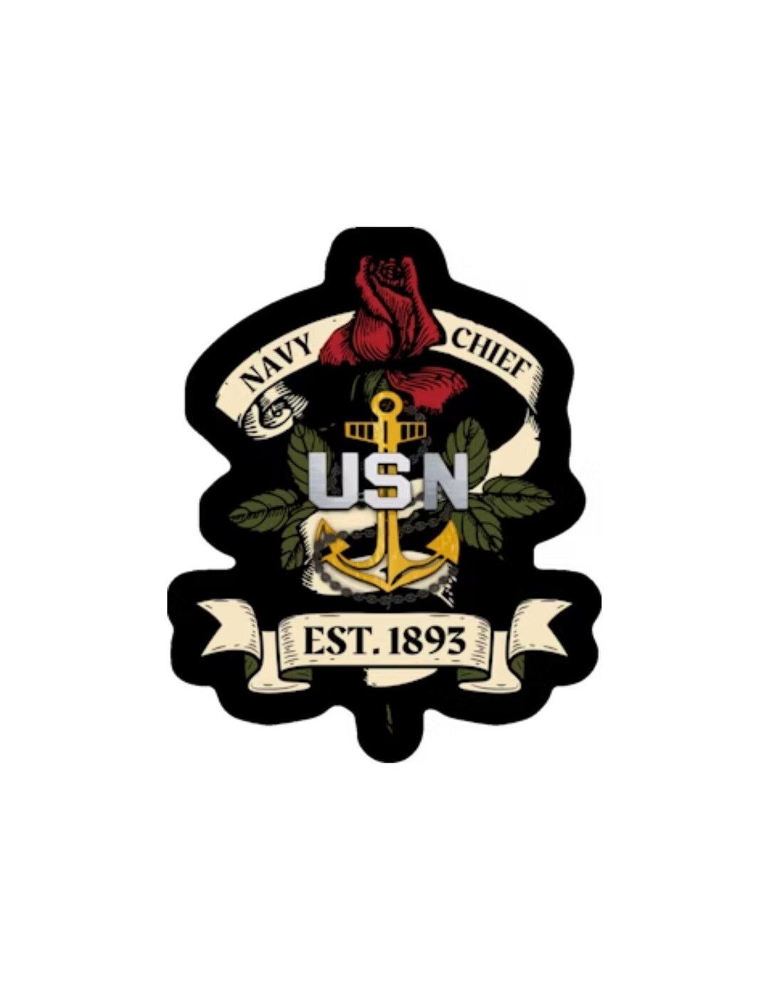 Chiefs Mess Sticker, Chief Petty Officer, CPO Chief, U.S. Navy Chief ...