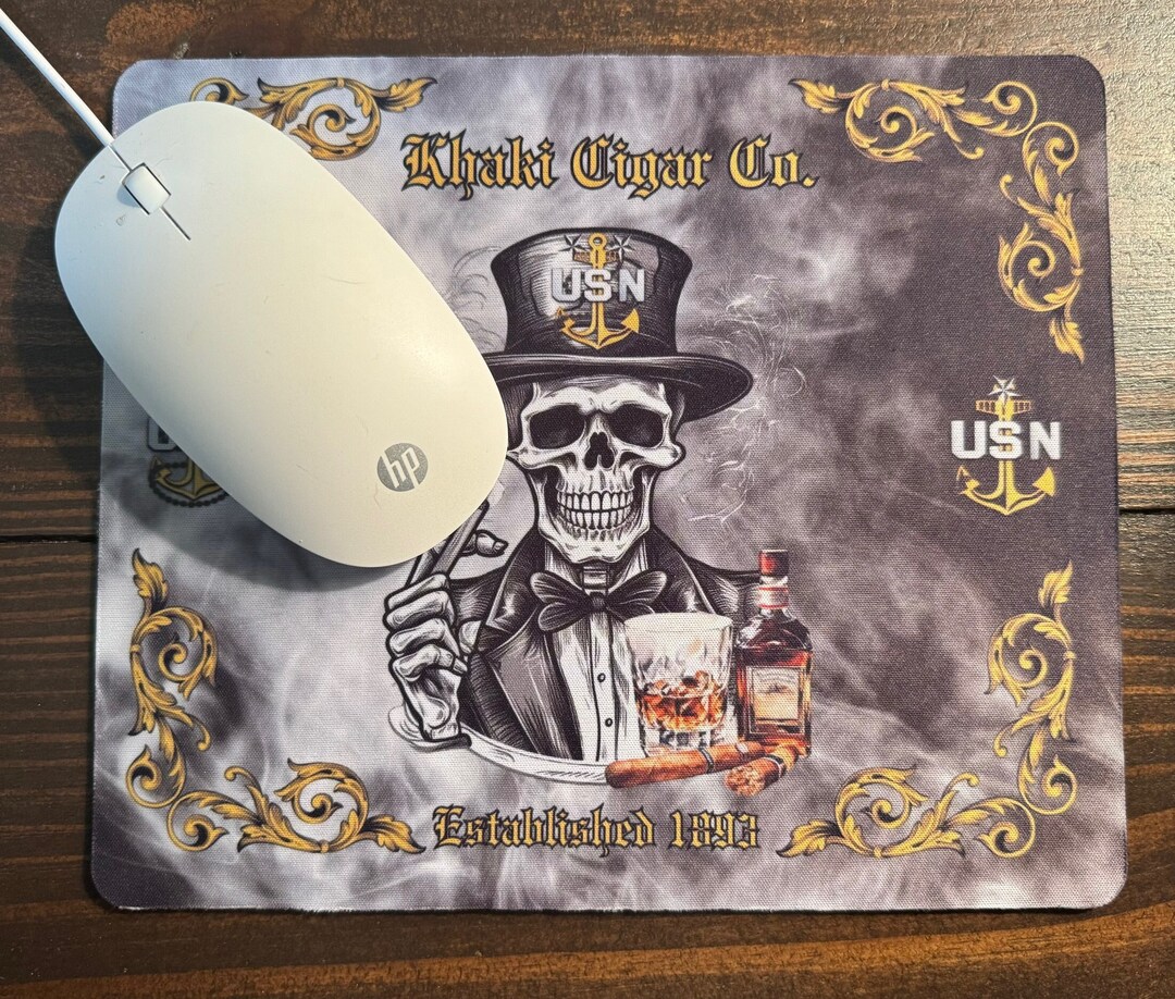 Navy Chief Khaki Cigar Co. 9.25" X 7.75" Mouse Pad, Navy Chief Lover ...