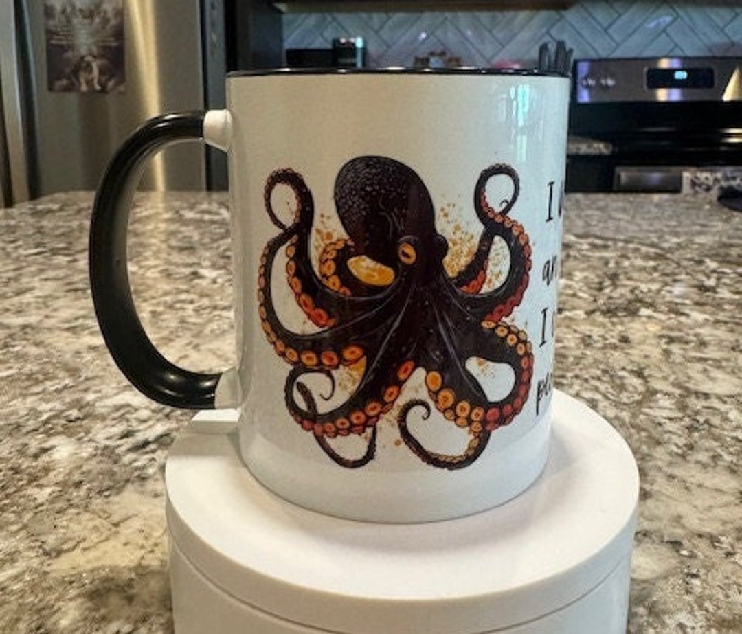 Funny Octopus Slap You 8 Times 11.8oz Coffee Cup, Navy Chief Lover for ...