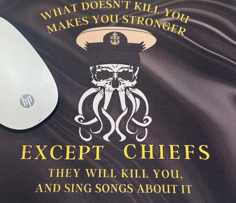 Navy Chief Mouse Pad 9.25" X 7.75", Navy Chief Lover Mousepad for Navy ...