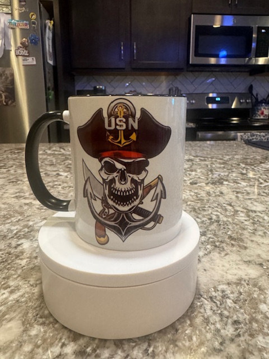 Navy Chief Pirate 11.8oz Coffee Cup, Navy Chief Lover Coffee Cup for ...